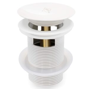 ferdy pop-up drain for freestanding bathtub, white finish, cupc certification, freestanding bathtub drain stopper