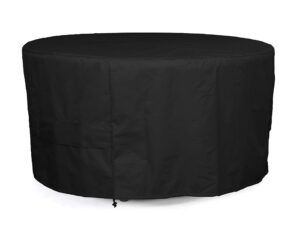 covermates round accent table cover - patio outdoor furniture cover, water resistant outdoor ottoman/side table cover, ultima 600d polyester, 30diameter x 25h, ripstop black