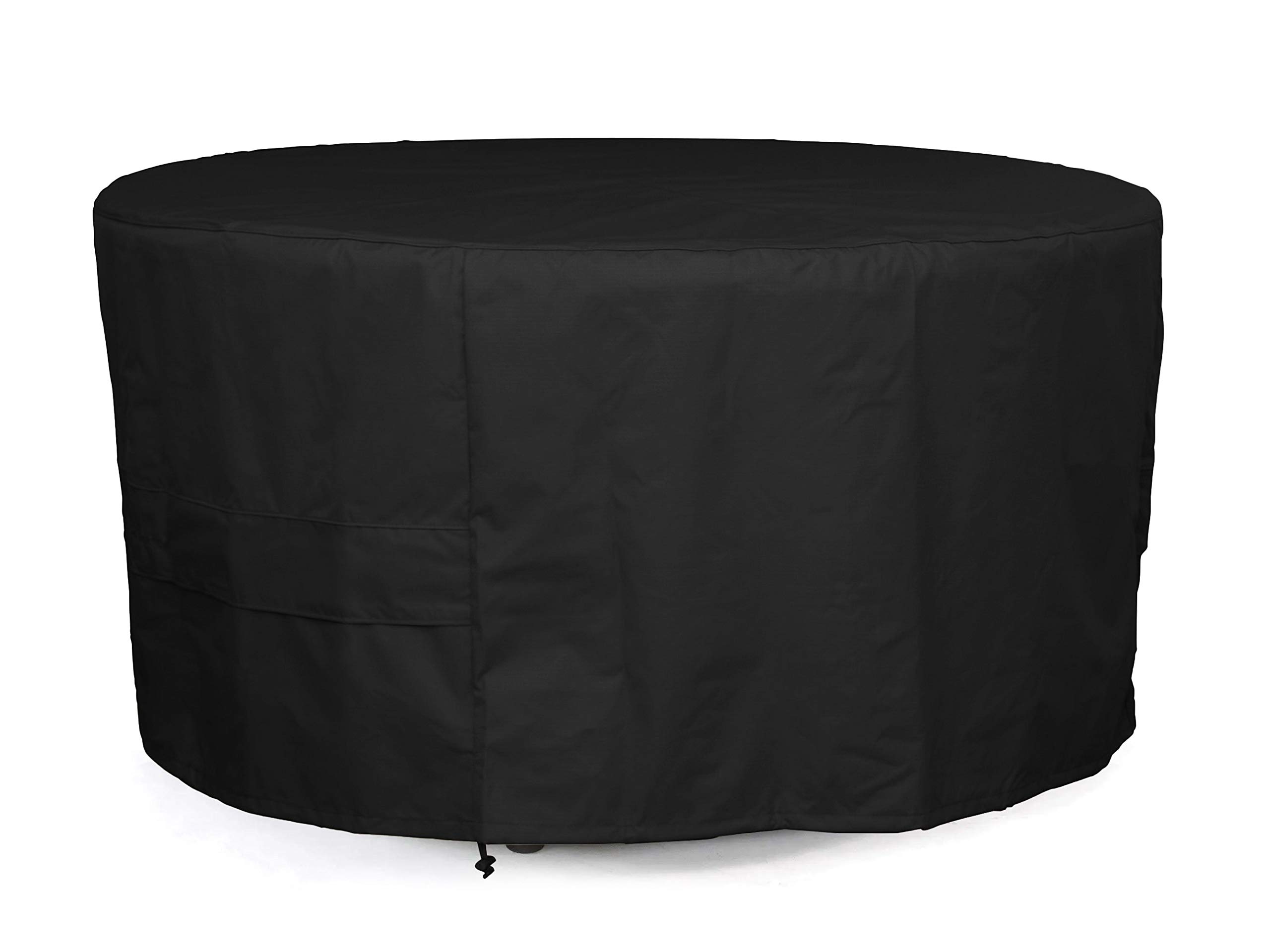 Covermates Round Accent Table Cover - Patio Outdoor Furniture Cover, Water Resistant Outdoor Ottoman/Side Table Cover, Ultima 600D Polyester, 30DIAMETER x 25H, Ripstop Black