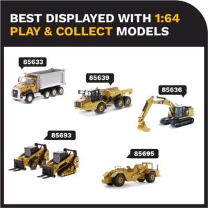 Diecast Masters 1:64 Caterpillar 611 Wheel-Tractor Scraper, Play & Collect Series Cat Trucks & Construction Equipment | 1:64 Scale Model Diecast Collectible Model 85695