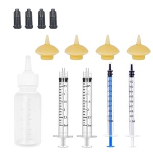 xuanda mini pet feeding bottle and syringes with nipples for small cat dog animals (model 4)