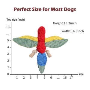 Squeaky Dog Toys Dog Chew Toy for Aggressive Chewers Dog Teethbrush Dental Chew Toy for Small Medium Large Doggy or Puppy Parrot