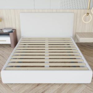 mayton, 0.68-inch horizontal mattress support wooden bunkie board/bed slats, full, beige