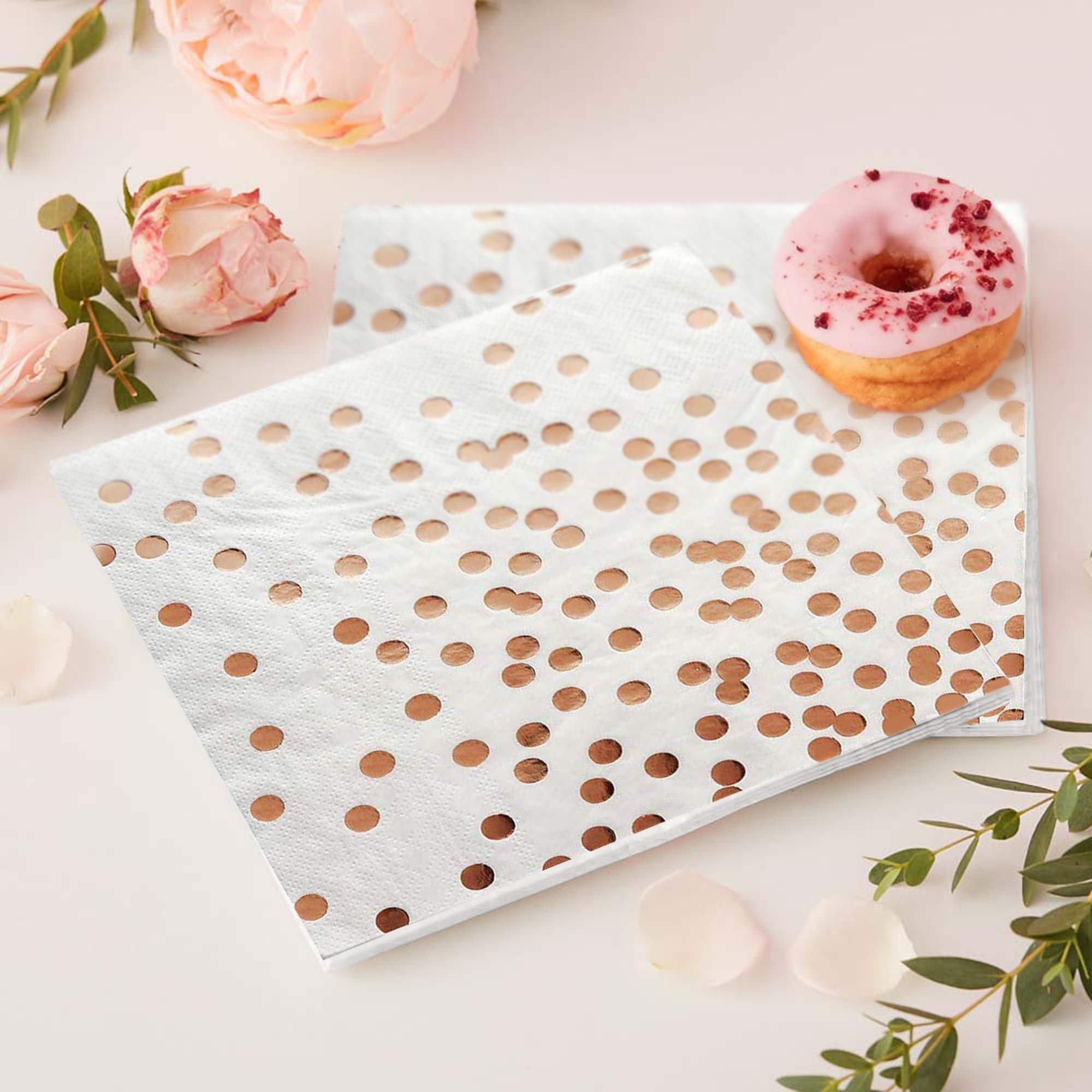 Rose Gold Party Decorations | Bachelorette Bridal Shower Engagement 21st Birthday Decorations | Rose Gold Party Decoration Rose Gold Party Supplies - Rose Gold Heart Balloons Paper Plates Napkins Cups