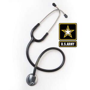 U.S. Army Cardiology Stethoscope Single Head for Medical and Clinical Use - 27 inch