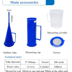 YUCHENGTECH Mud Hydrometer Mud Tester Slurry Test Kit Sand Content Kit Mud Tester Viscosimeter Sand Content Meter (Kit)