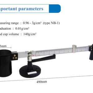 YUCHENGTECH Mud Hydrometer Mud Tester Slurry Test Kit Sand Content Kit Mud Tester Viscosimeter Sand Content Meter (Kit)