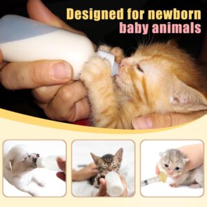 Xuanda Mini Pet Feeding Bottle and Syringes with Nipples for Small Cat Dog Animals (Model 4)