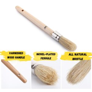 Mr. Pen- Chalk Paint Brush, 0.7 Inch, Wax Brush, Round Paint Brush, Wax Brush, Chalk Paint Brushes for Furniture, Chalk Paint Brushes, Wax Brush Chalk Paint, Furniture Paint Brush, Chalk Brush