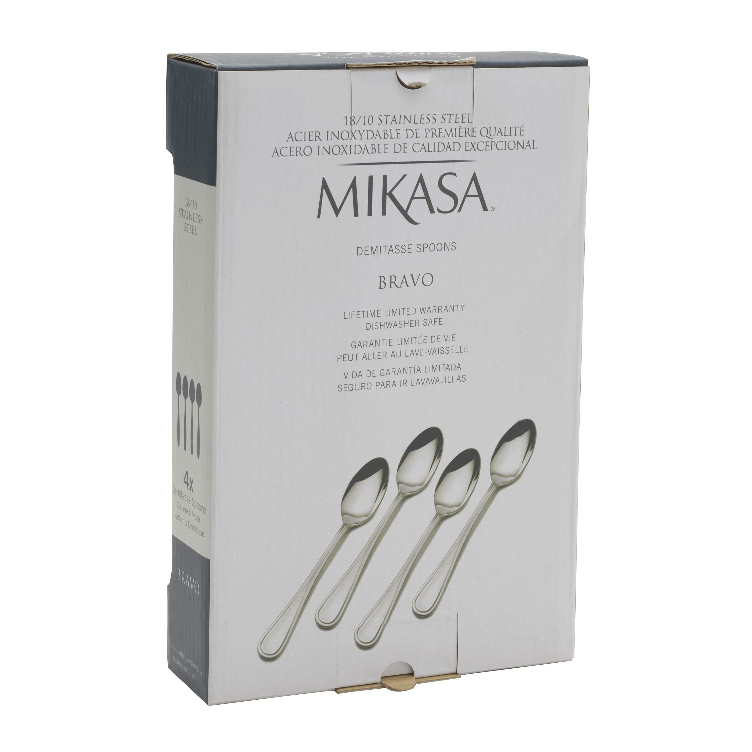 Mikasa Bravo 18/10 Stainless Steel Coffee Spoon, Set of 4