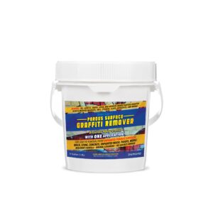 smart 'n easy porous surface graffiti remover - eliminates unwanted graffiti from unpainted wood & masonry surfaces - removes aerosol spray paints, crayon, marker, ink, paint, coatings - 1/2 gallon