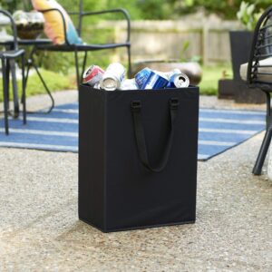 Household Essentials Black Recycler Bag | Reusable Grocery Bin