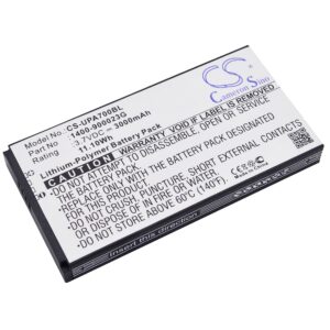 Replacement Battery for Unitech PA700, PA700MCA, PA720 3.7V/3000mA