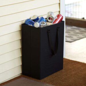 Household Essentials Black Recycler Bag | Reusable Grocery Bin