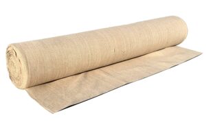 sandbaggy burlap fabric roll | 1 roll - extra wide 72 inch width by 300 ft length | 30% thicker than competition | constructed from industrial grade burlap fiber | home decor & weddings, plant covers