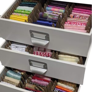 Ribbon Storage Ribbon Spools (50 spools) - Craft Organizer-Wrapping Paper Storage-Bin-Storage Cabinet Organization-Twine Storage Wrapping GiveThanks with a Ribbon Card (Medium)