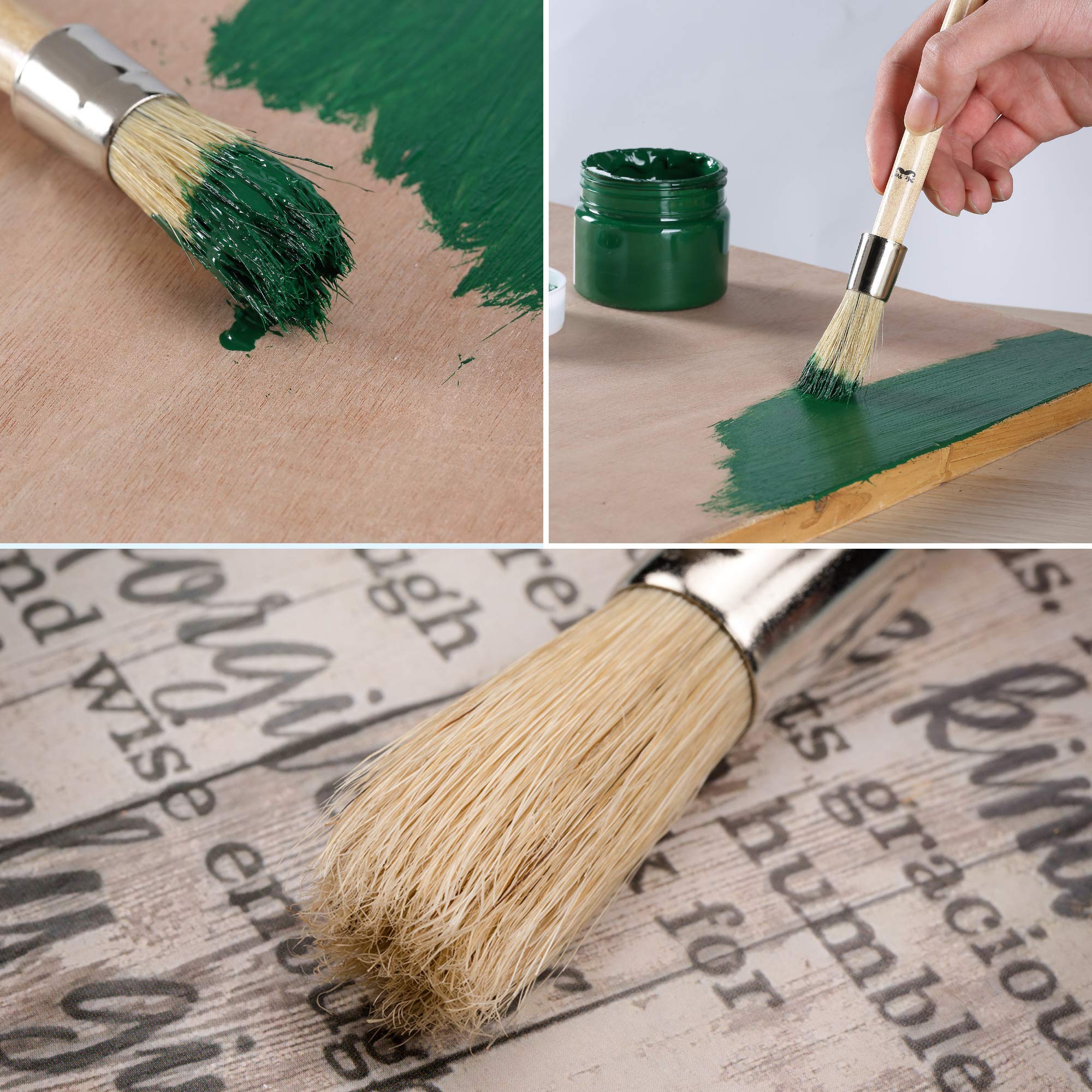 Mr. Pen- Chalk Paint Brush, 0.7 Inch, Wax Brush, Round Paint Brush, Wax Brush, Chalk Paint Brushes for Furniture, Chalk Paint Brushes, Wax Brush Chalk Paint, Furniture Paint Brush, Chalk Brush