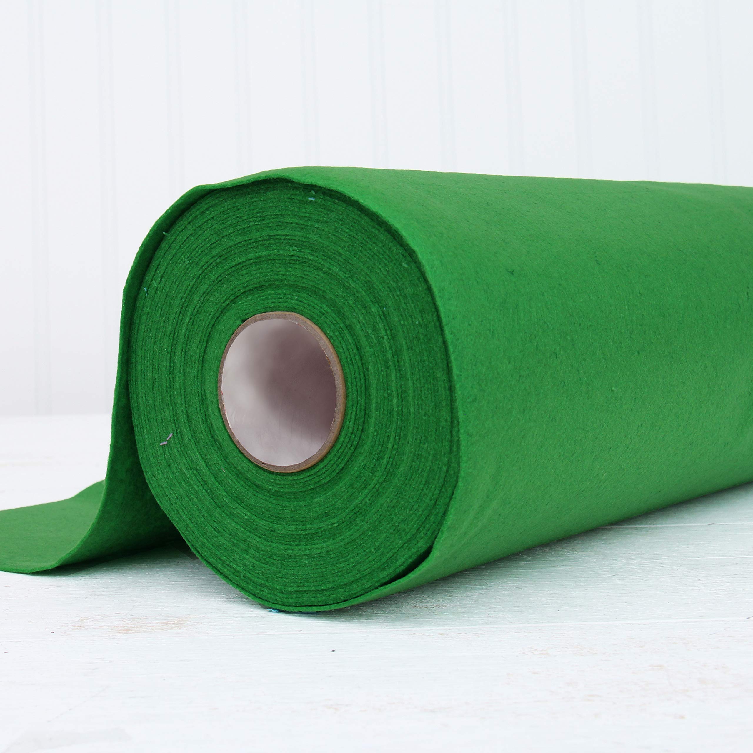 Threadart Premium Felt by The Yard - 36" Wide - Green | Soft Wool-Like Feel | 1.2mm Thick Fabric for DIY Crafts, Sewing, Crafting Projects | Compatible with Cricut Maker