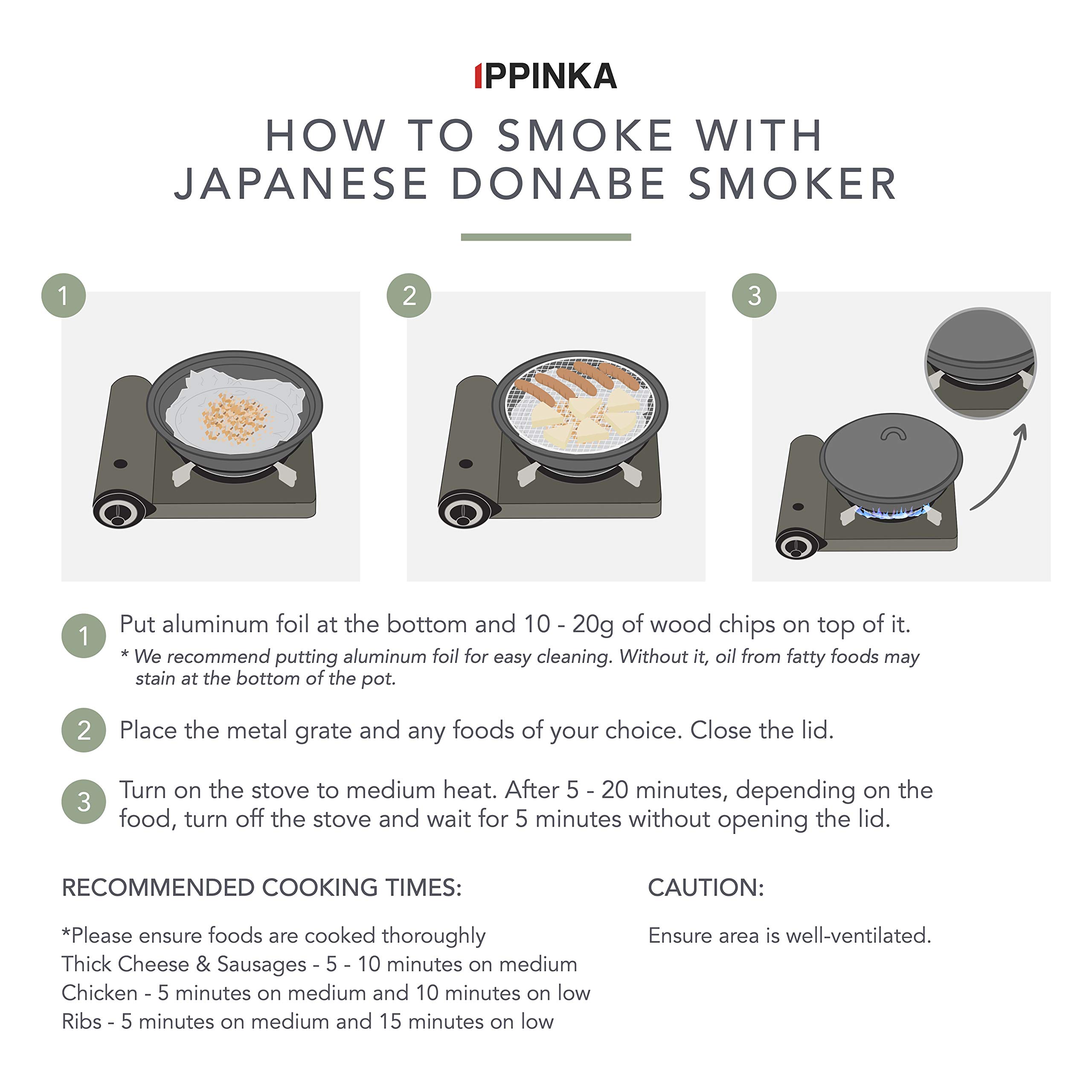 Japanese Donabe Smoker for 4 People, Large