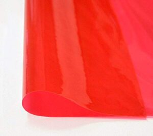 colored tinted vinyl fabric - 15 colors to choose from - sold by the yard - 54-inches wide (crimson)