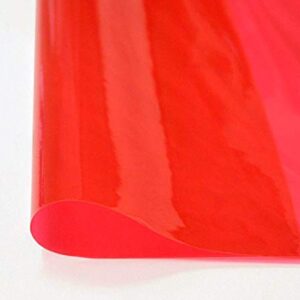 Colored Tinted Vinyl Fabric - 15 Colors to Choose from - Sold by The Yard - 54-Inches Wide (Crimson)