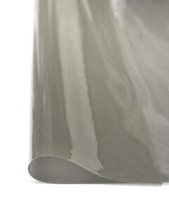 grey tinted clear dark vinyl fabric - 10-gauge pvc - sold by the yard - 54-inches wide