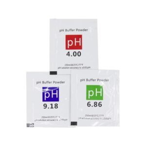 DuvinDD 18 Pack pH Calibration Solution Powder 6.86/4.00/9.18, pH Buffer Calibration Solution Packets for Precisely Calibrate pH Meter, pH Tester Calibration Powder Packets