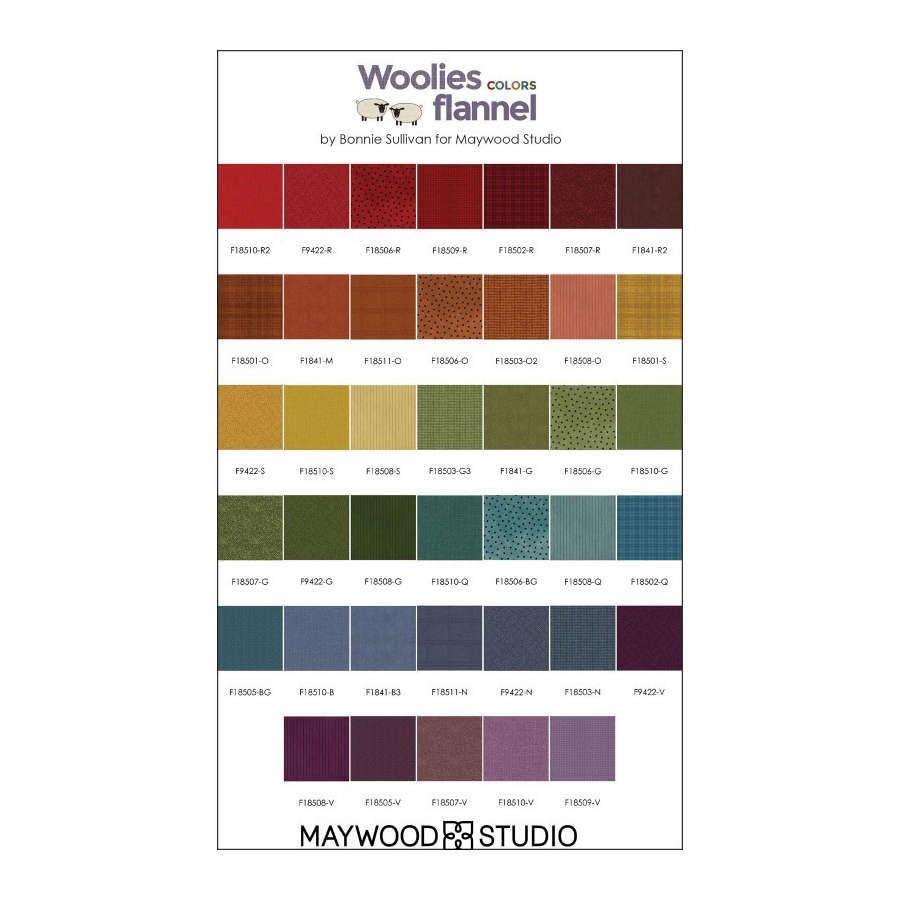 Bonnie Sullivan Woolies Flannel Colors Vol. 2 20 Fat Quarters Maywood Studio