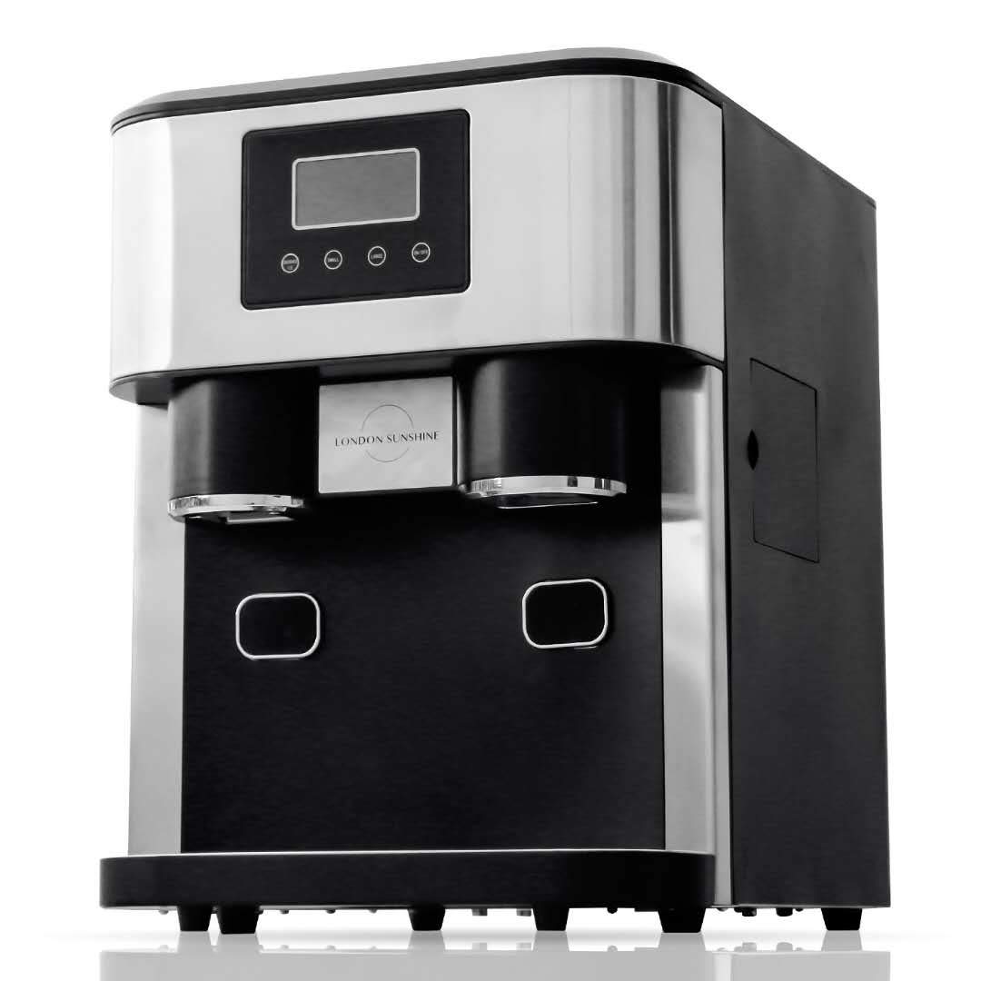 London Sunshine Countertop Ice Maker - Ice Crusher - Ice Dispenser 40lbs with 1.8L Water Reservoir (for 19 in or Above Countertop Space)