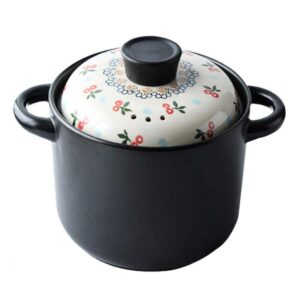 myyingbin ceramics casserole with lid handles, tagine cooking pot high temperature pots and pan, housewarming gift, g