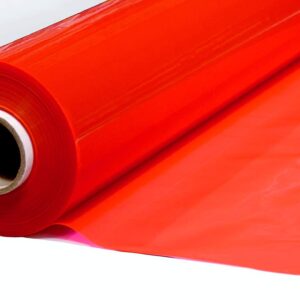 Colored Tinted Vinyl Fabric - 15 Colors to Choose from - Sold by The Yard - 54-Inches Wide (Crimson)