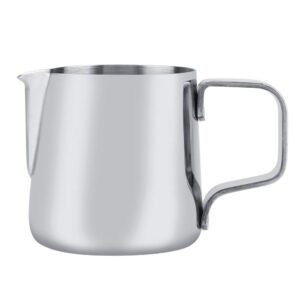 stainless steel milk frothing pitcher, steaming pitcher coffee cappuccino latte art frothing cup, for machines (150ml)