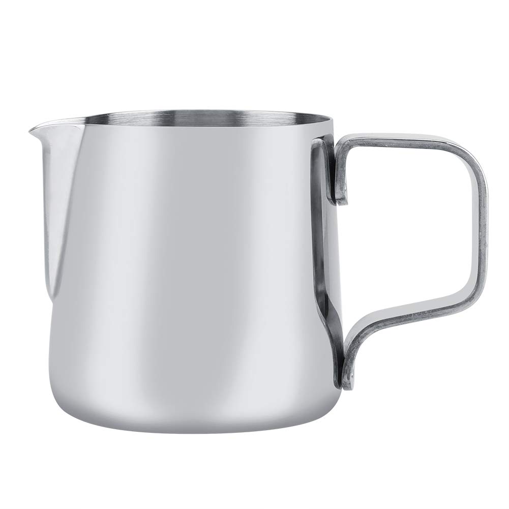 Stainless Steel Milk Frothing Pitcher, Steaming Pitcher Coffee Cappuccino Latte Art Frothing Cup, for Machines (150ML)