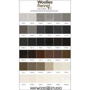 Bonnie Sullivan Woolies Flannel Neutrals Vol. 2 10" Squares 42 Pieces Layer Cake Maywood Studio