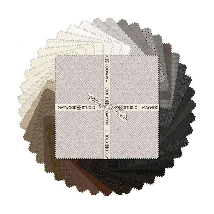 Bonnie Sullivan Woolies Flannel Neutrals Vol. 2 10" Squares 42 Pieces Layer Cake Maywood Studio