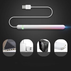 NUHUi UV LED Heating Rod Warming Heating Stick Toys Heater Space Keep Hand Warm Winter Automatic Temperature Control Heater 42-52℃ with Lamp Big Size 8.3 Inch Length,Portable to Carry