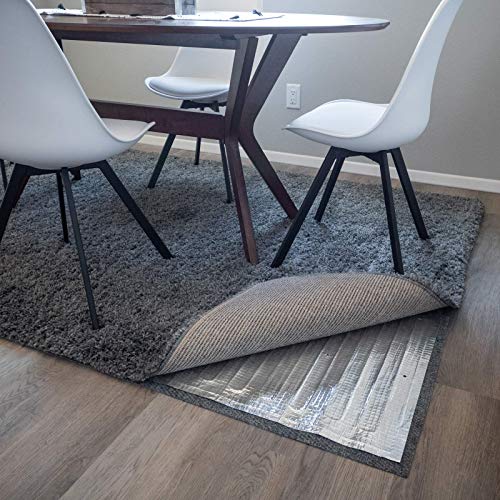 RugHeat Portable Heated Floor Mat, Large (58x81 inches) Fits Under a 5' x 7' Rug - Under-Rug Pad for Heated Rug, Electric Radiant Floor Heater for Area Rugs, Heating Mat for Bedrooms, Living Rooms