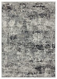 united weavers of america eternity barcelona charcoal area rug 5'3" x 7'2"