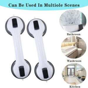 BQTYBD Suction Grab Bar,2 Pack Grab Bars for Bathroom,Suction Cup Handle Grab bar with Dual Locking,Anti-Slip Grip Safety Grab Bars for Elderly,Senior Assist Bath Handle