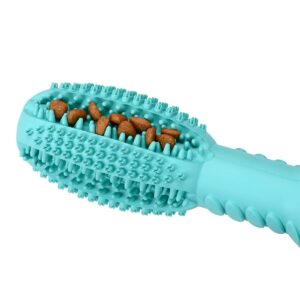 OUQIQI Dog Toothbrush Chew Toys Natural Rubber Toothbrush Toys for Dog