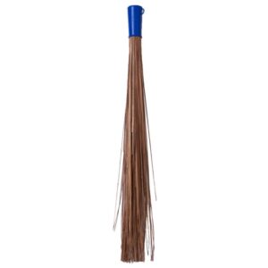 SN SKENNOVA - 1 Piece of Multi-Surfaces Sturdy Outdoor Authentic Coconut leaf Broom Asian Heavy Duty Broom Thai Natural Coconut leaf Broom Handmade