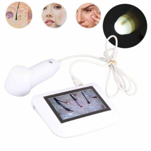 Skin Diagnosis Hair Analyzer, 5 Inch LCD Screen Digital Skin Detector Tester Hair Skin Analyzer Machine Skin Pigment Tester, HD Skin and Hair Detection Hair Follicle Detector (US)