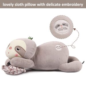 ARELUX 22in Stuffed Sloth Plush Animal Pillow,Soft Koala Plushie Hugging Pillow Doll Toy Accompany Plush for Friends Family Birthday,Suit for Sofa Chair Bed