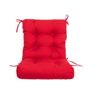 ARTPLAN All Weather Chair Outdoor Cushions Wicker Tufted Pillow with Back for Outdoor Furniture