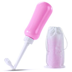 Portable Bidet Travel Large Capacity 450ml(15oz) Personal Bidet Toilet Handheld Bidet Pink