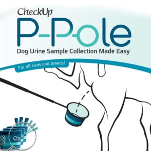 CheckUp P-Pole - Dog Urine Collection Pack - Telescopic Pole, Cups, Pipettes & Vials - A New Innovative, Do It Yourself Approach to Collect Your Dogs Urine at Home and Have it Ready for Testing