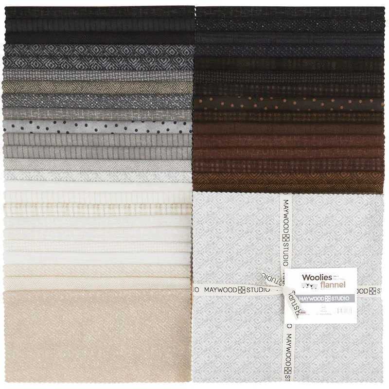 Bonnie Sullivan Woolies Flannel Neutrals Vol. 2 10" Squares 42 Pieces Layer Cake Maywood Studio