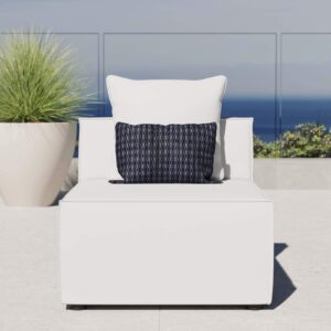 modway eei-4209-whi saybrook patio armless chair in white 29.5 x 34.5 x 25.5