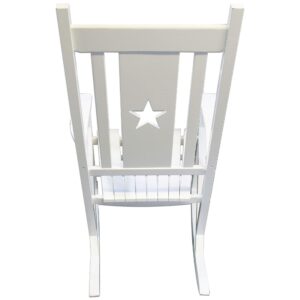 Leigh Country Heartland Star Cut Out, White Rocking Chair