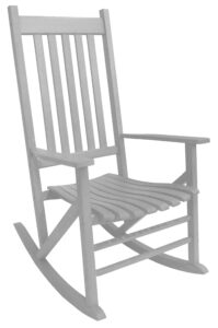 leigh country heartland white 5 slat classic rocker rocking chair